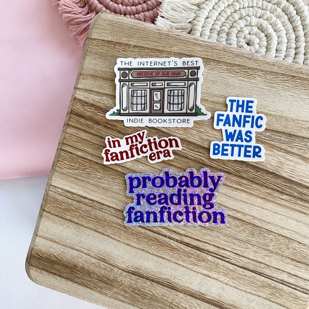 Fanfiction Sticker Bundle, Bookish Fandom Stickers, Ao3 Fanfic Stickers ...