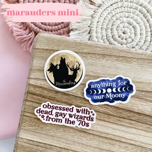Marauder Fanfiction Sticker Set, Bookish Sticker, Wolfstar Sticker ...