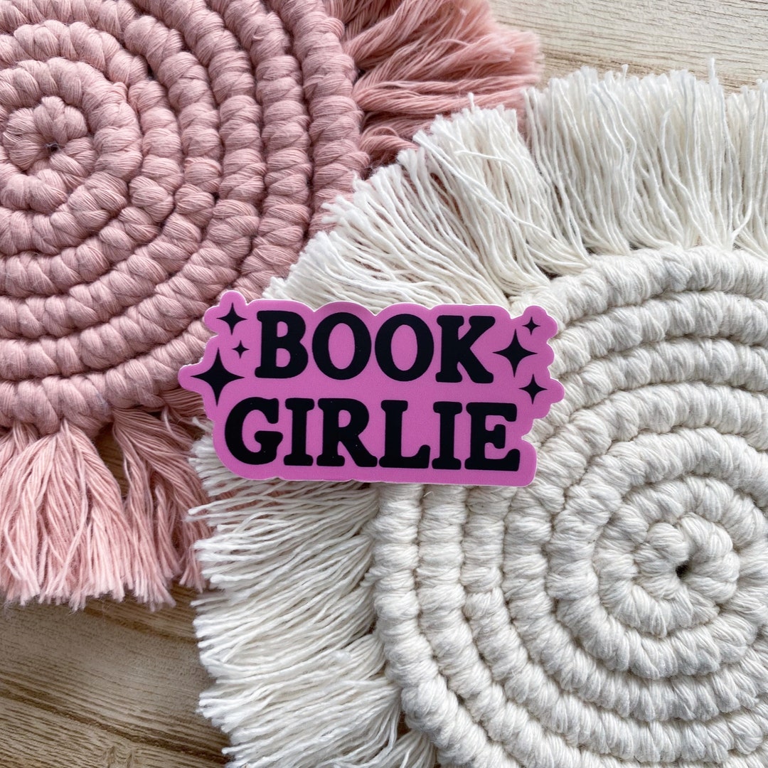 Book Girlie Sticker, Bookish Sticker, Bookstagram, Booktok, Fun Girly ...