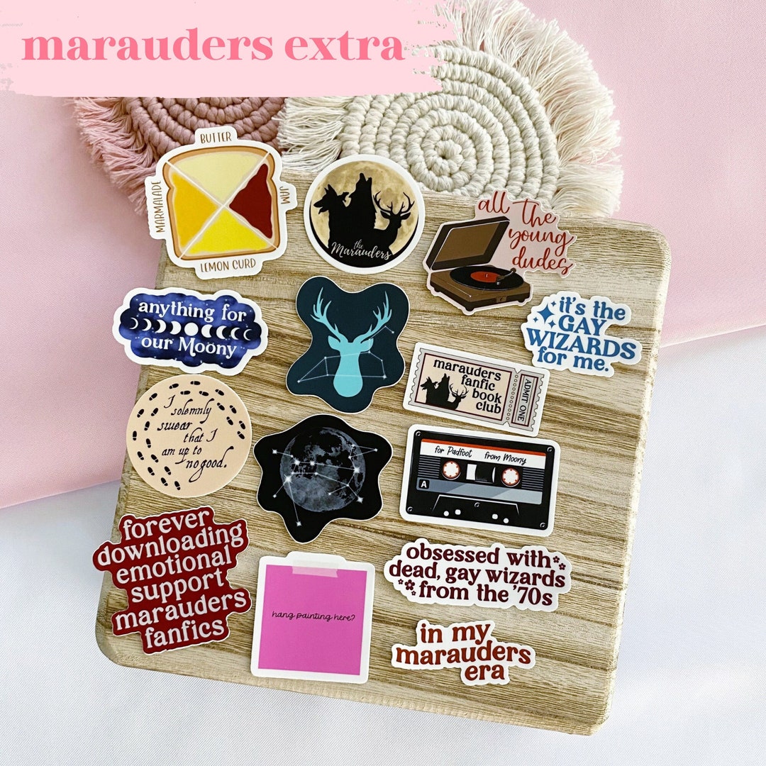 Marauder Fanfiction Sticker Set, Bookish Sticker, Wolfstar Sticker ...