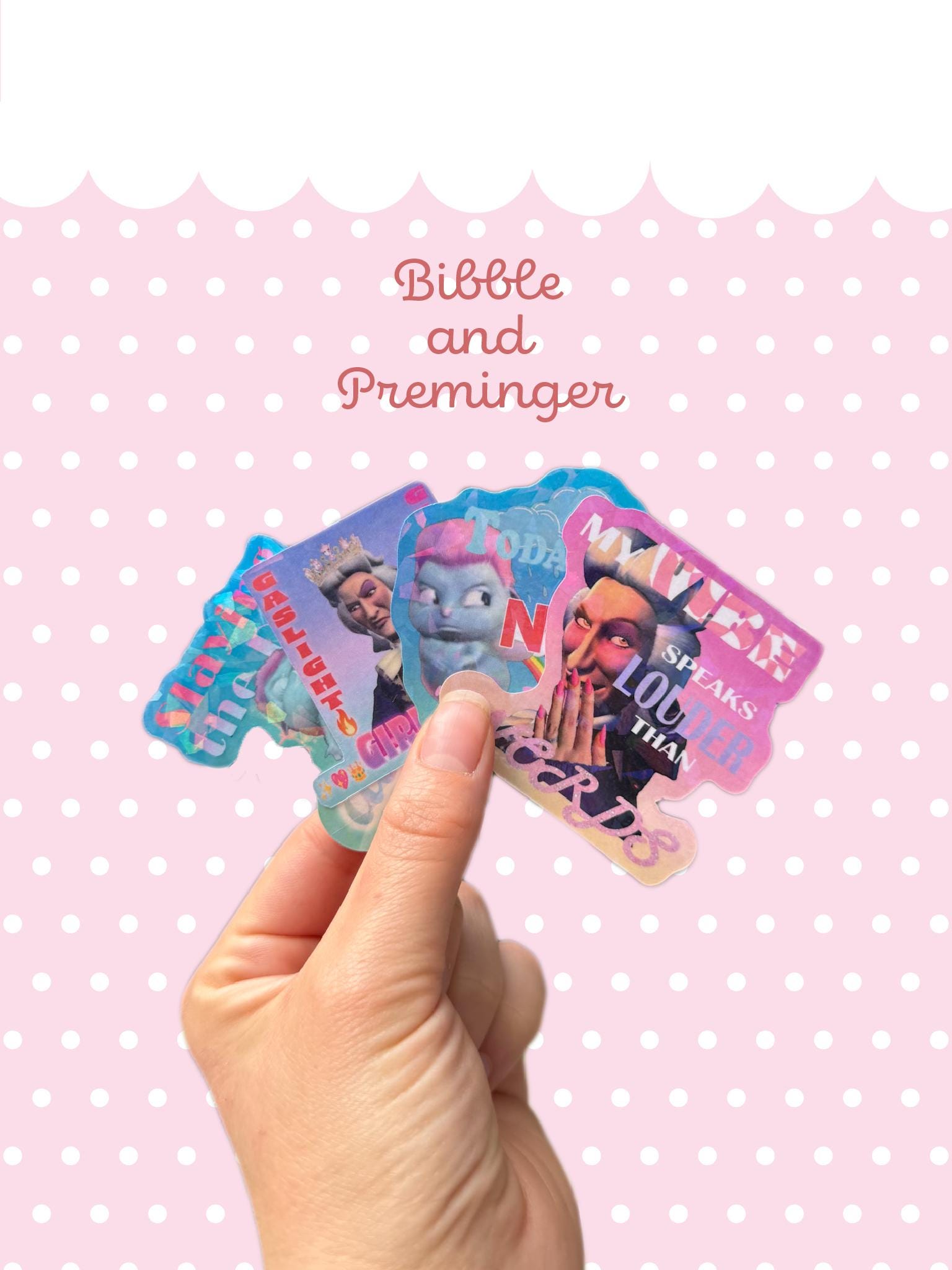 Barbie Bibble and Preminger Stickers - Etsy