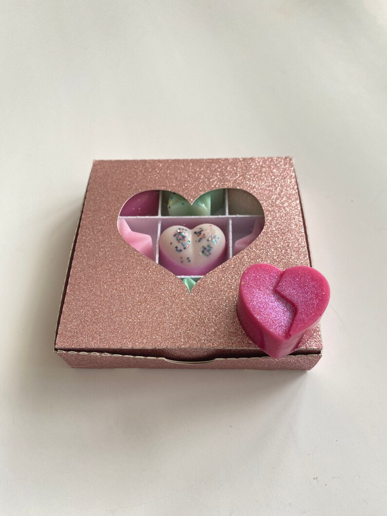 Pink Glitter Box of 9 Melts - Etsy