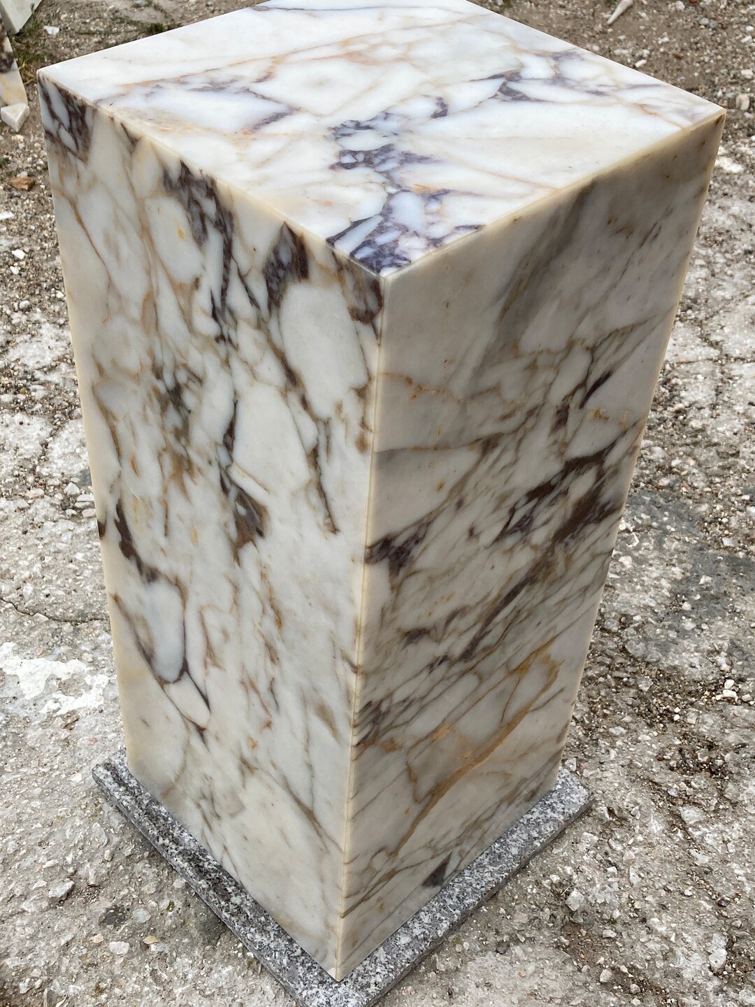 Cube Made of Real Calacatta Viola Stone vip Marble Coffee Table ...