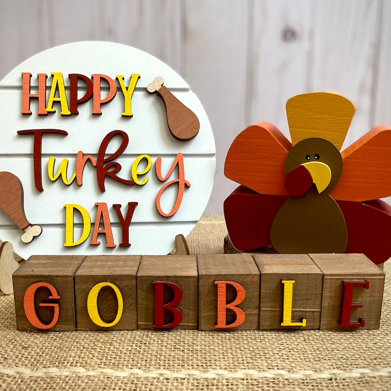 Wood Gobble Blocks - Etsy