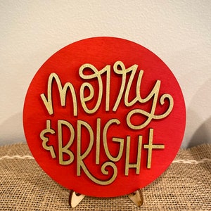 Small Round Signs - Interchangeable Inserts - Tiered Tray Seasonal ...