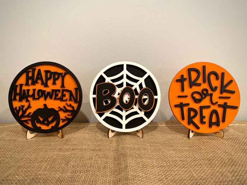 Small Round Signs Interchangeable Inserts Tiered Tray | Etsy