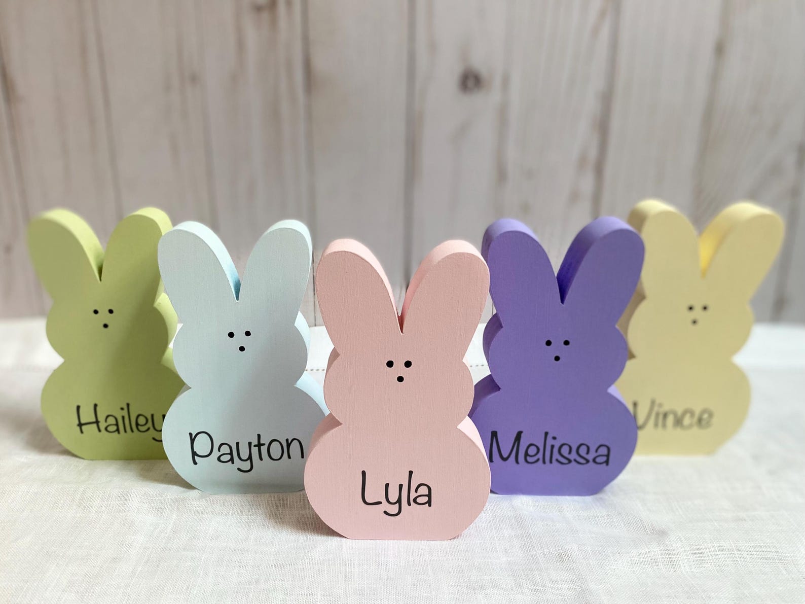 Personalized Wood Peeps - Custom Easter Decor - Wooden Easter Peep ...