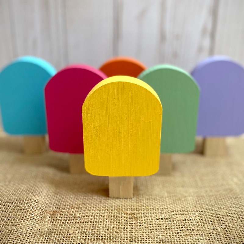 Wooden Popsicle - Etsy