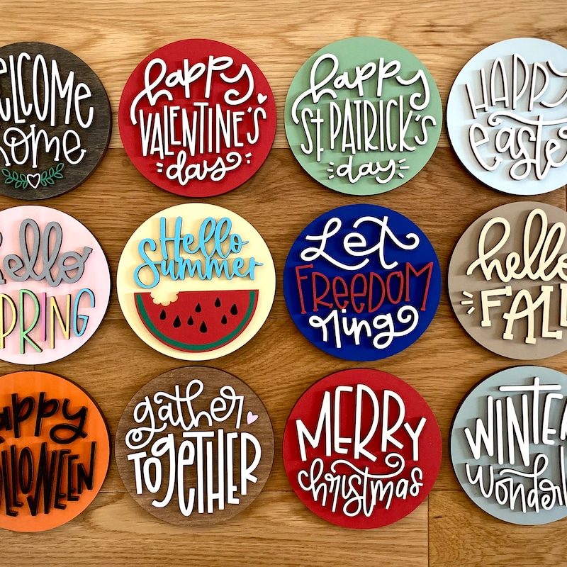 Seasonal Sign - Etsy