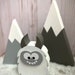 Wood Yeti Set Yeti Mountain Decor Abominable Snowman Winter Wood Decor ...