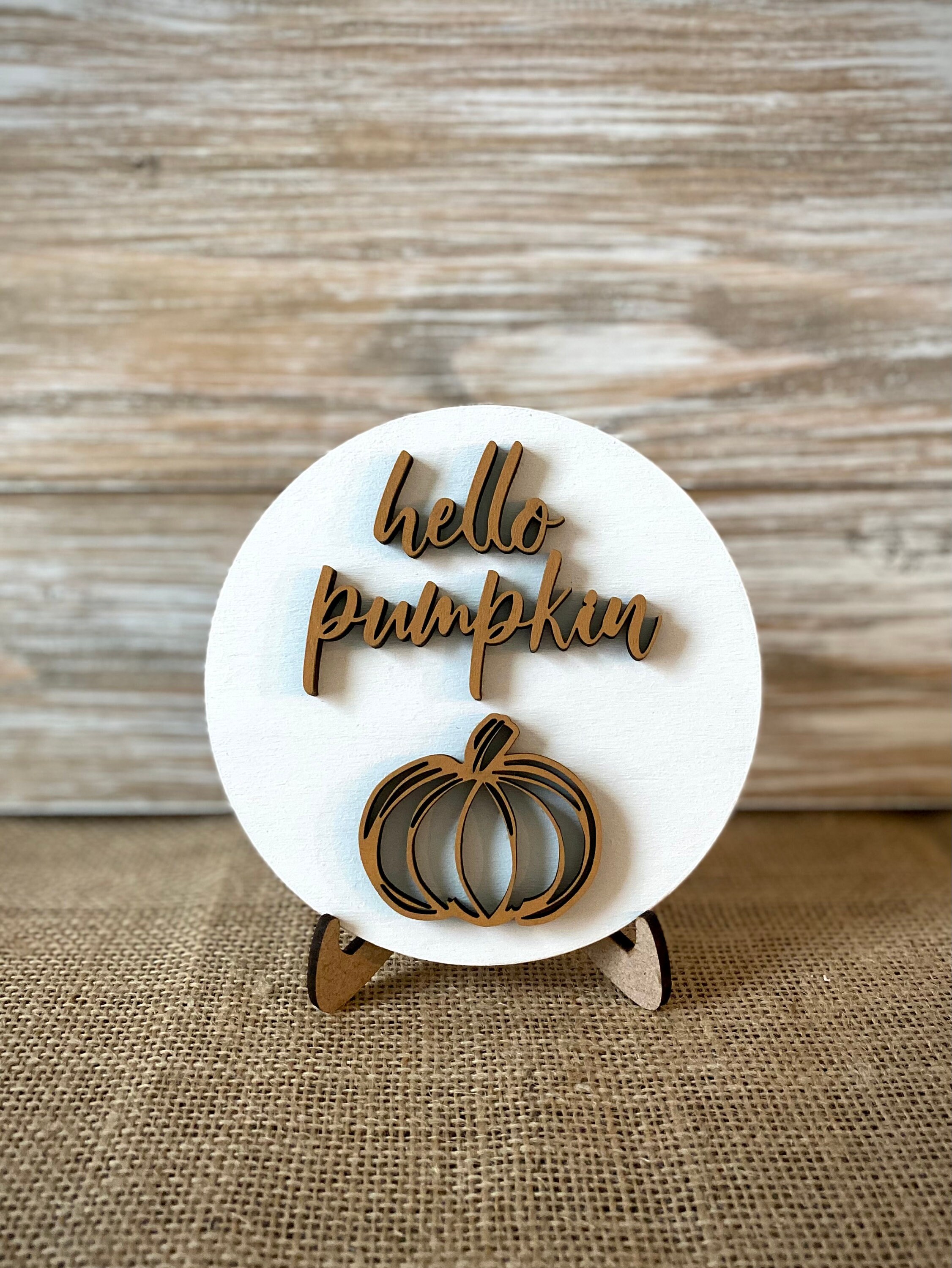 Small Round Signs - Interchangeable Inserts - Tiered Tray Seasonal ...