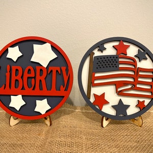 Small Round Signs Interchangeable Inserts Tiered Tray - Etsy