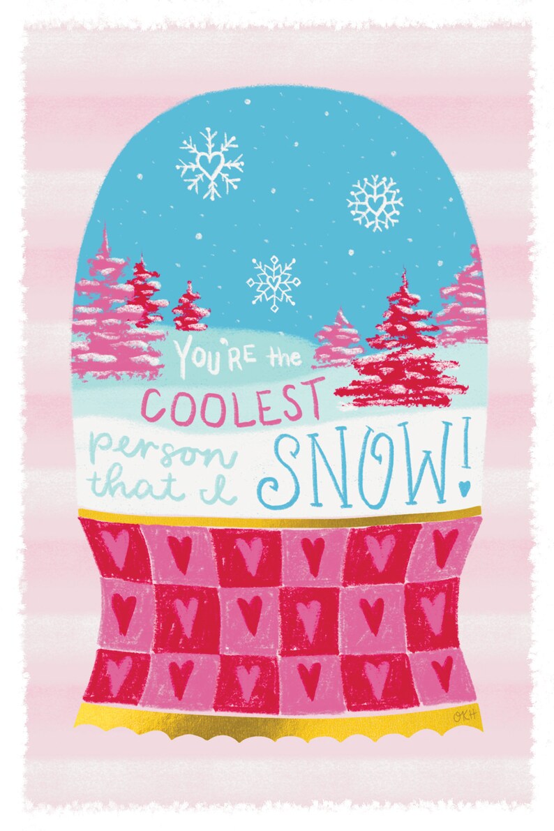Snow Globe Postcards | Set of 5 - Etsy