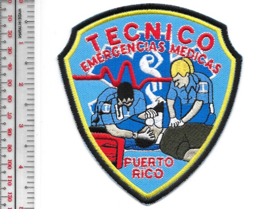 Puerto Rico EMT Paramedic Ambulance EMS Tecnico Emergency Medical - Etsy