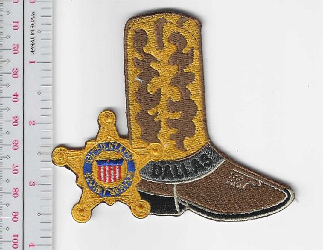 Texas Secret Service Dallas Irving Field Office Cowboy Boot Patch Brown ...