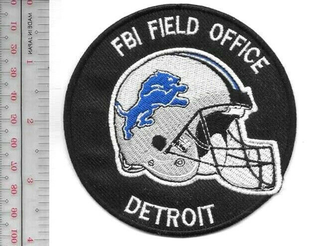 Detroit Lions & FBI Detroit Field Office NFL Promo Patch Michigan PD ...