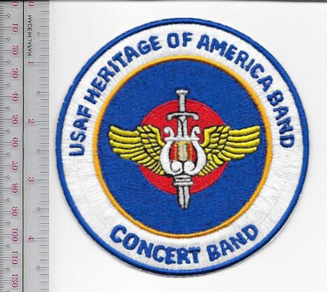 Military Band US Air Force USAF Heritage of America Concert Band Patch ...