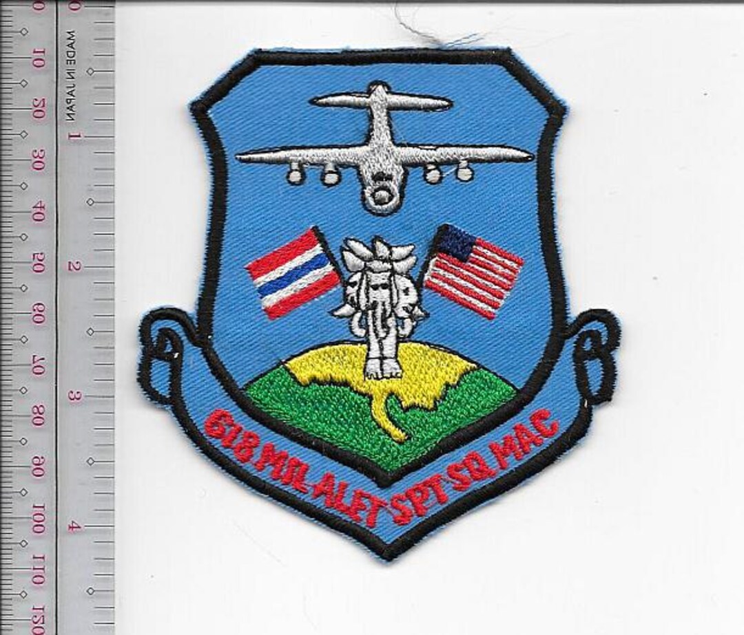 US Air Force USAF Thailand 618th Military Airlift Support Sq Korat ...