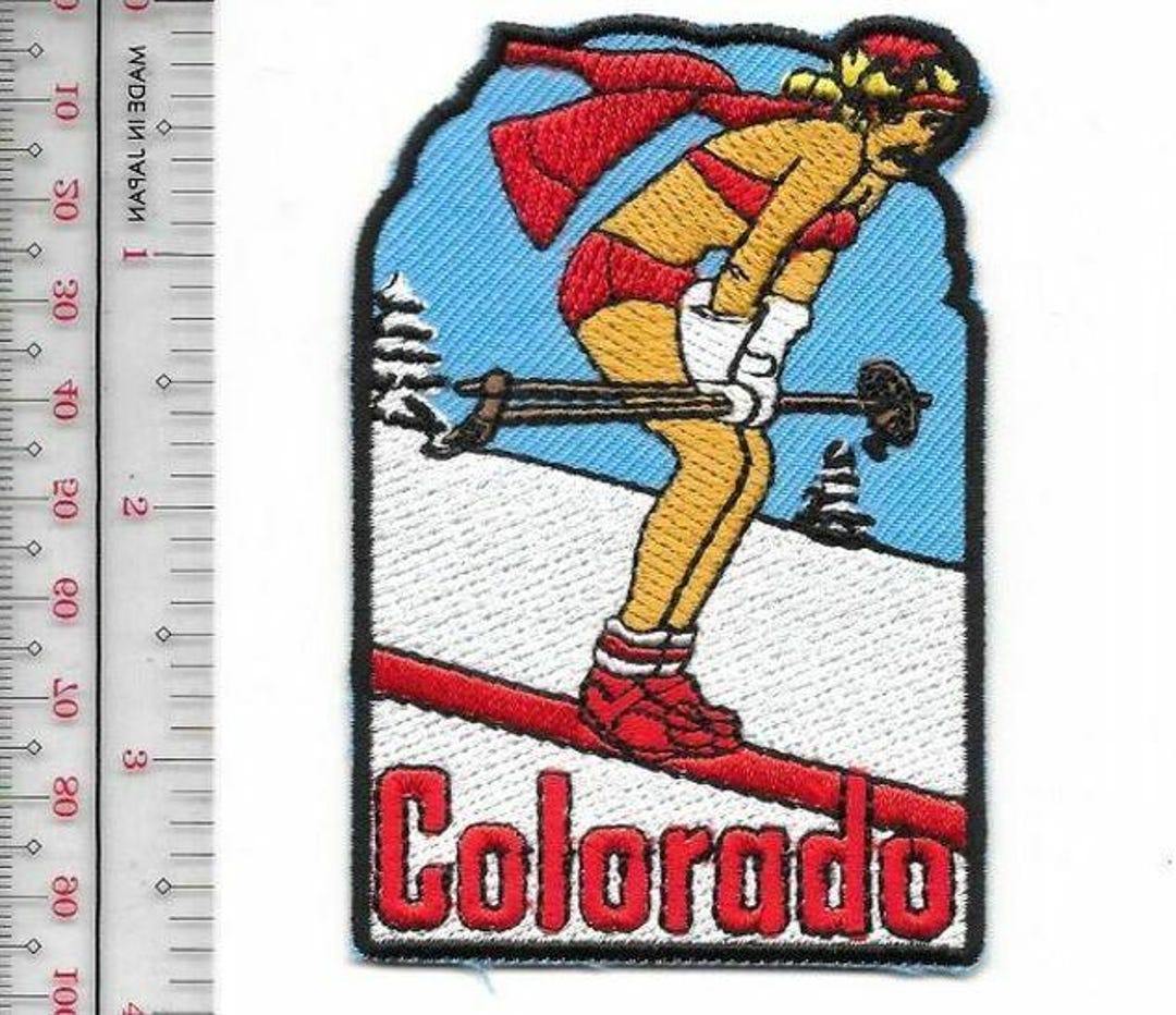 Vintage Skiing Colorado 1950's Snow Skiing State Tourist Promo Patch - Etsy