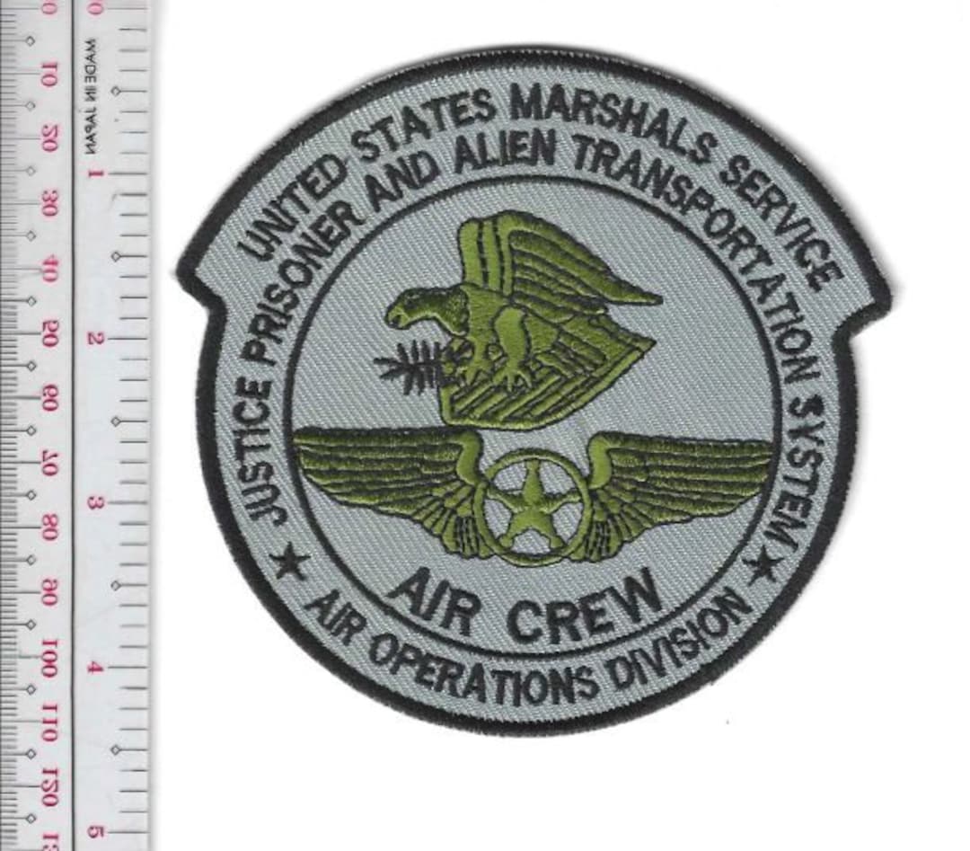 Us Marshal Justice Prisoner And Alien Transportation System Jpats Patch Gray Etsy 5476