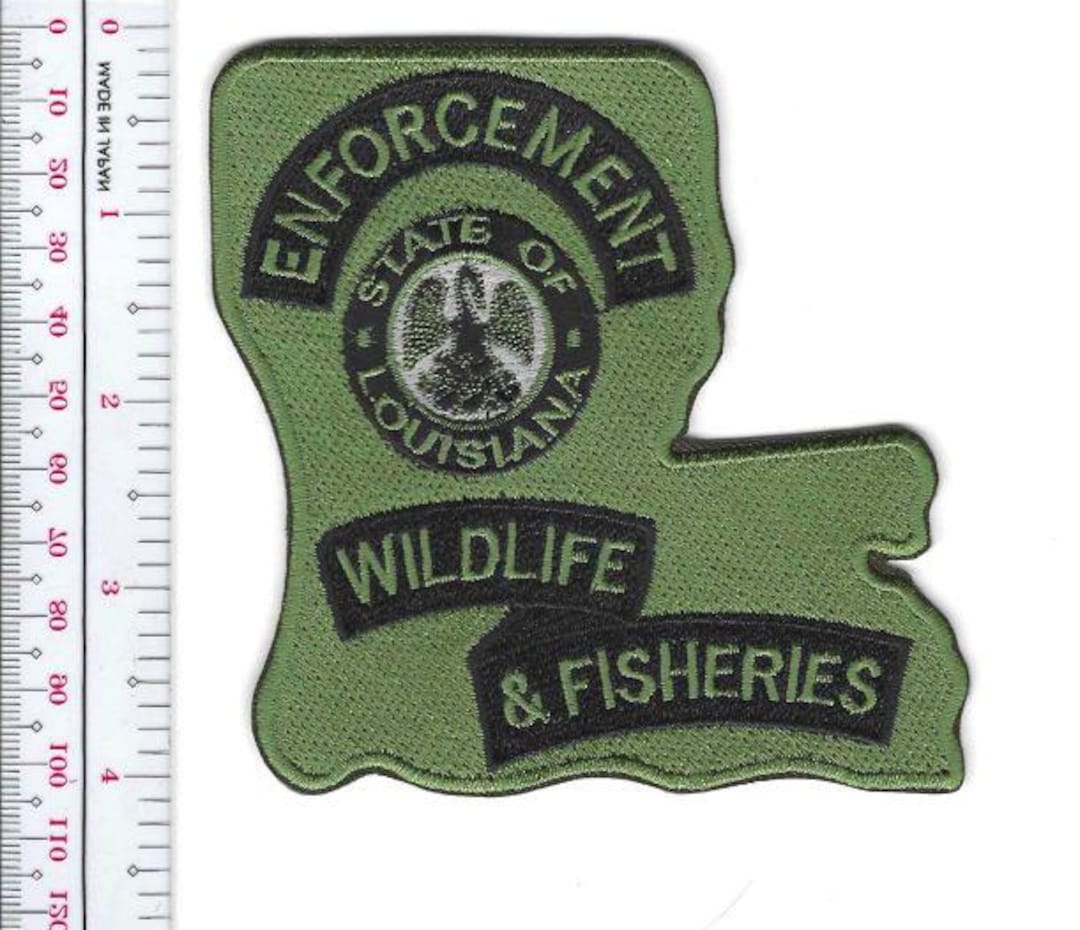 Louisiana State Game Warden Wildlife & Fisheries Enforcement Patch Army ...