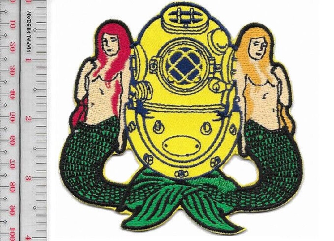 US Navy USN Deep Sea Diver Special Operations Mermaid Badge Patch - Etsy