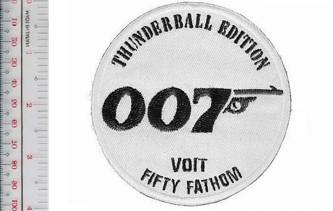 SCUBA Diving USA AMF Voit Fifty Fathom James Bond 007 Promo Patch White ...