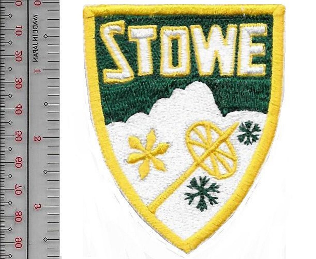 Vintage Skiing Vermont Stowe Mountain Ski Resort Stowe, VT Promo Patch ...