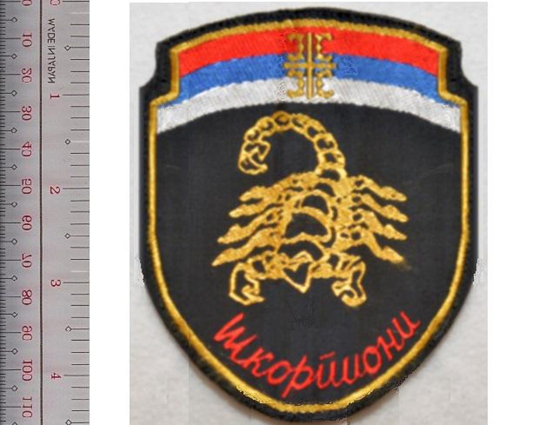 Serbia Serbian Chetniks Paramilitary Arkan's Tigers Serb Volunteer Guard Scorpion Patch - Etsy