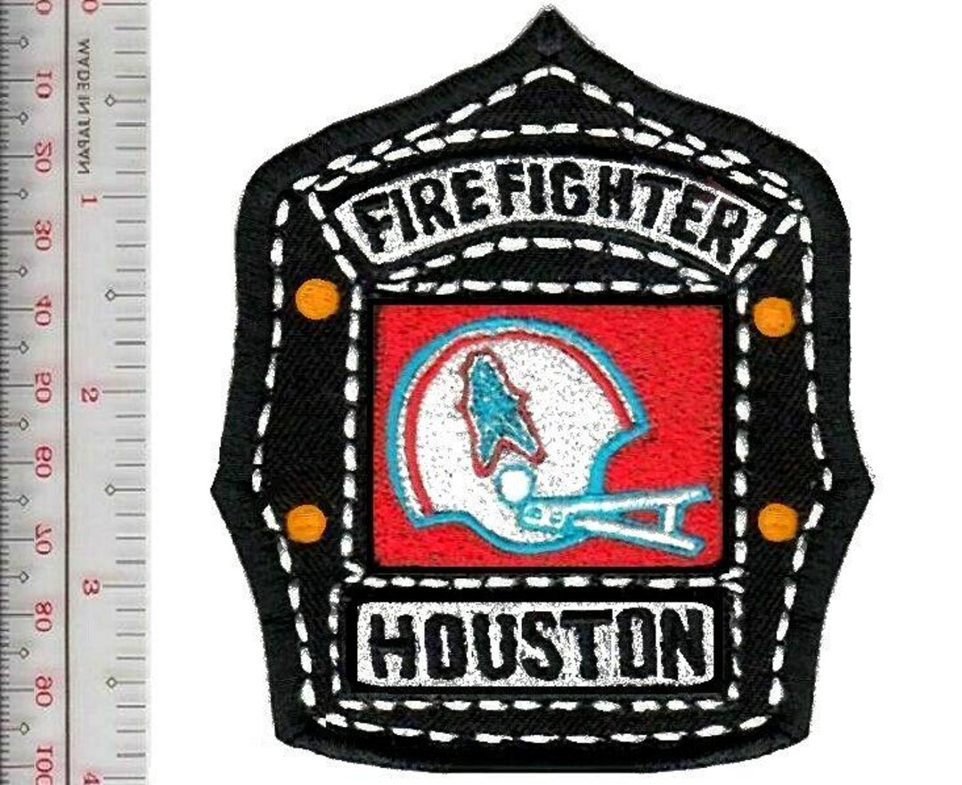 Firefighter Houston Fire Department & Houston Oilers Football Shield ...
