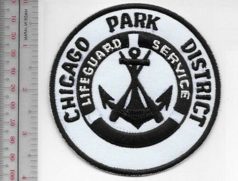 Vintage Surfing Illinois Chicago Park District Lifeguard Sewrvice Patch ...