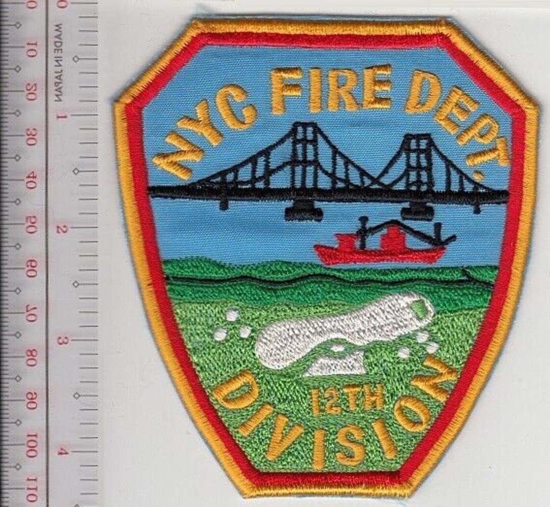 New York City Fire Department FDNY 12th Fire Division Manhattan NYC - Etsy