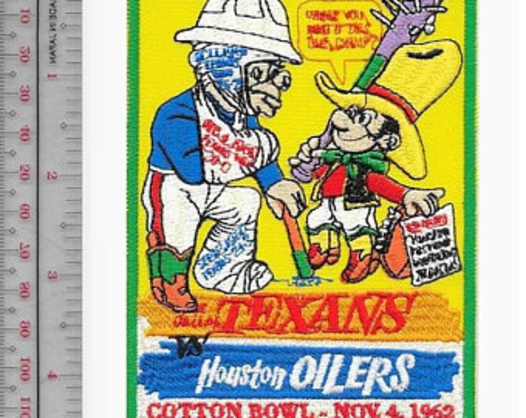 Football Dallas Texans Vs Houston Oilers AFL 1962 Season Game Cotton ...