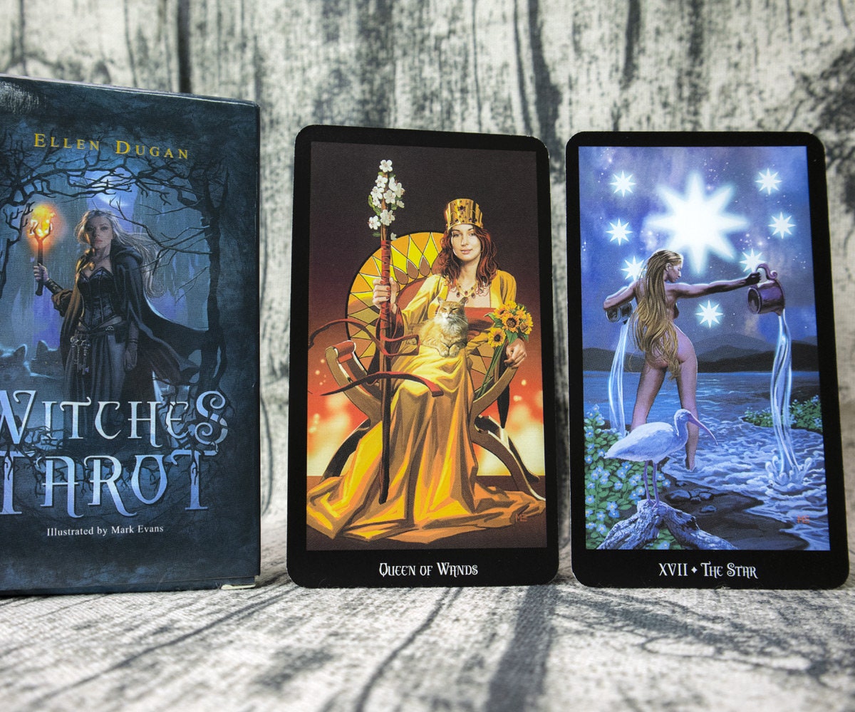 The Witches Tarot Deck With Guidebook For Beginners Guidance | Etsy