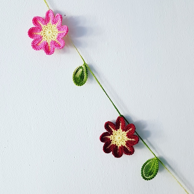 Crochet Flower Bunting Flower Garland - Etsy
