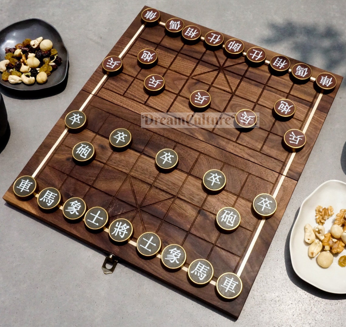 Modern Chinese Chess Set, Travel Board Game for Kids Adults, Handmade ...
