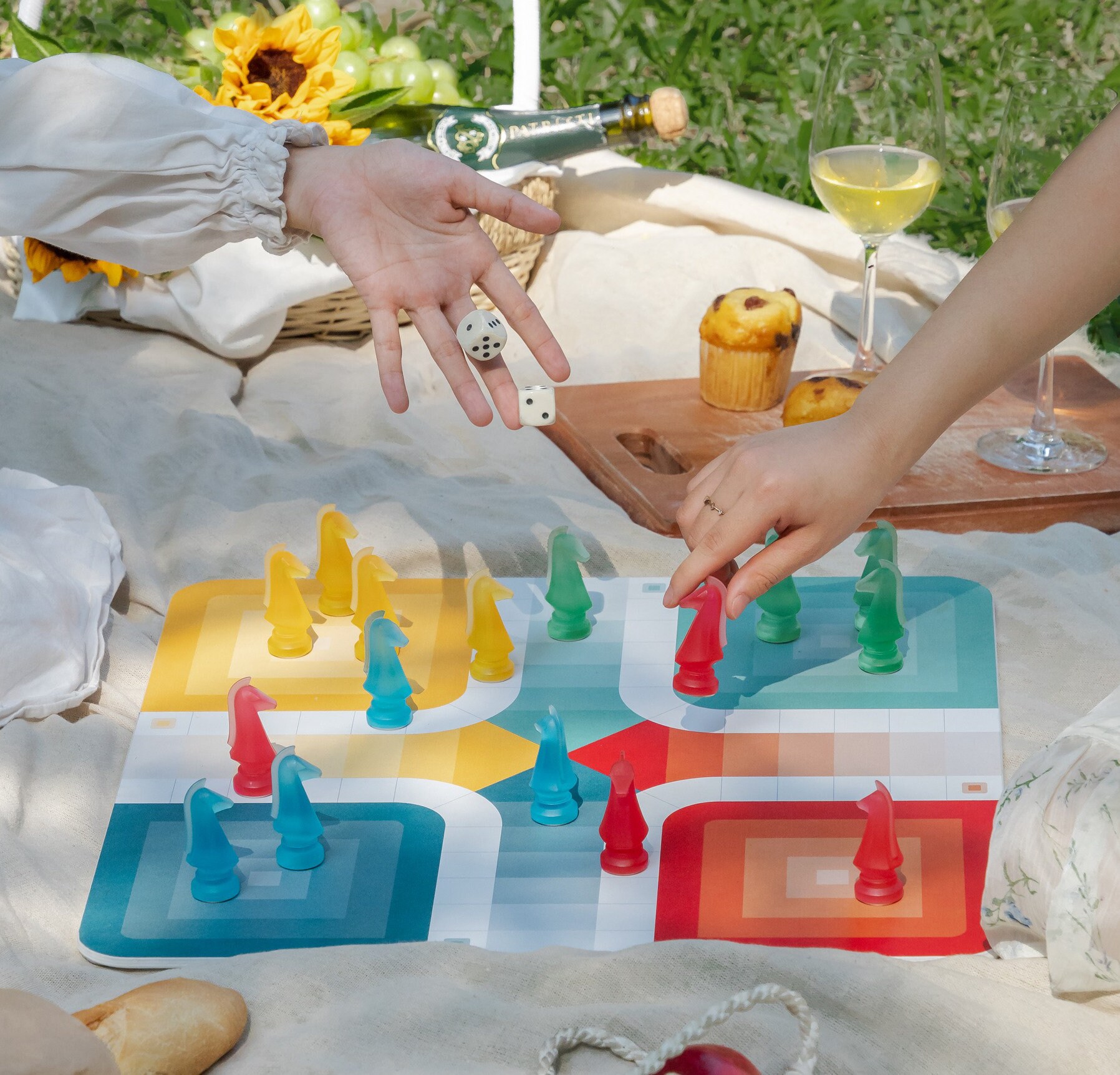 Premium Ludo Board Game | Traditional Ludo | Travel Board Game Set ...