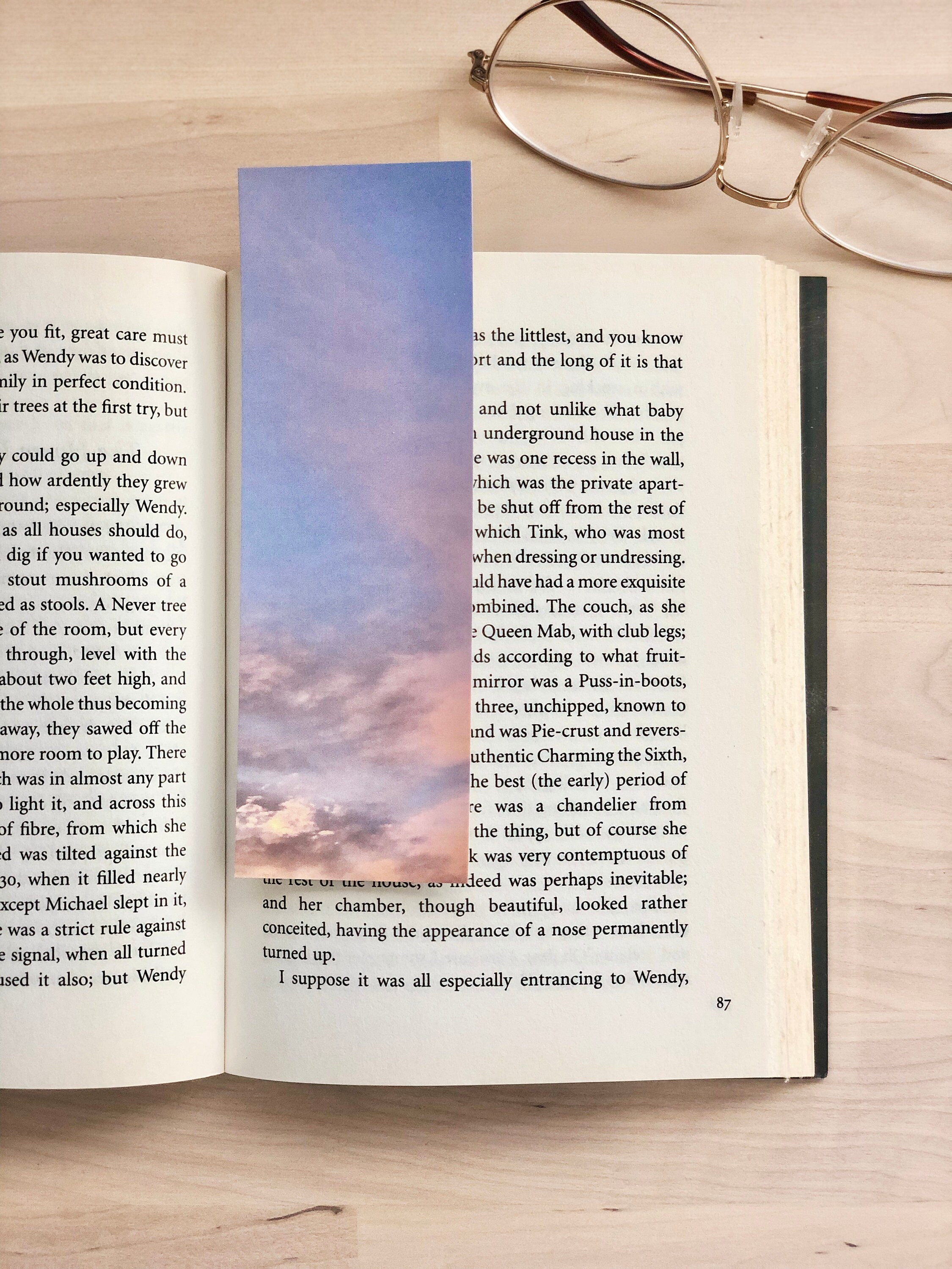 Clouds Bookmark Set, Matte (set of Two) | Book Lover Gift - Etsy