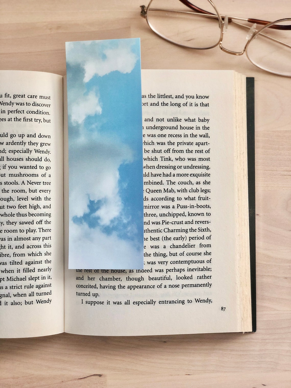 Clouds Bookmark Set, Matte (set of Two) | Book Lover Gift - Etsy