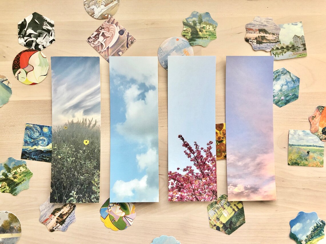 Clouds Bookmark Set, Matte (set of Two) | Book Lover Gift - Etsy
