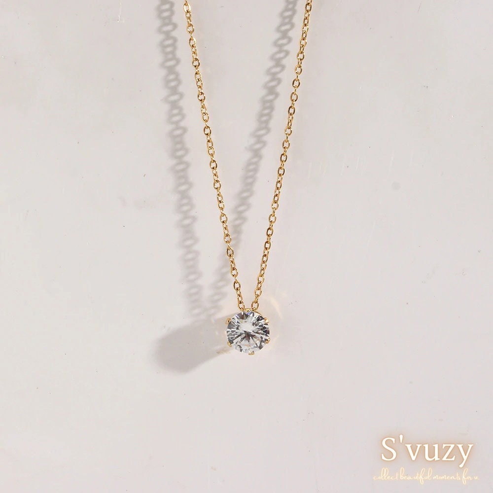 Solitaire Cable Collar - Etsy