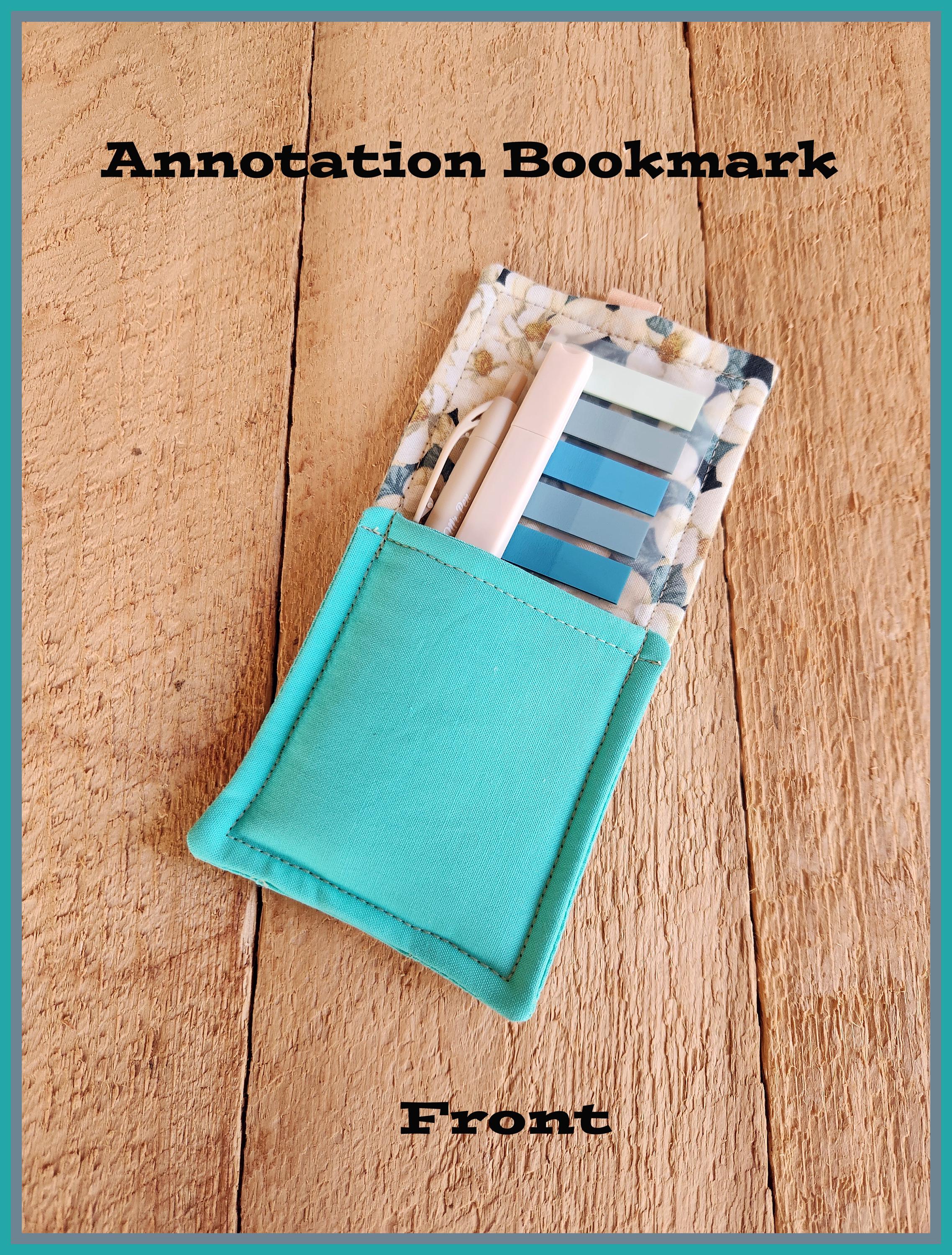 Fabric Annotation Bookmark With Tabs, Highlighter & Pen, Bible Study ...