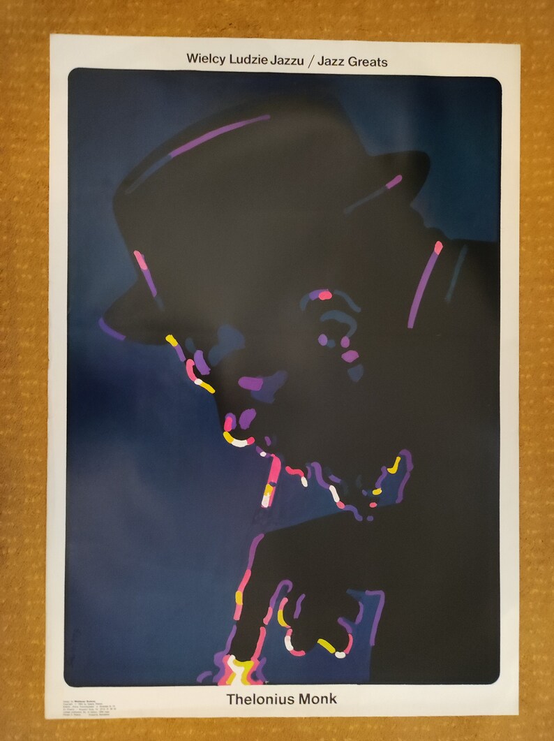 Thelonius Monk, Polish Jazz Poster Original Poster From the Series Jazz ...