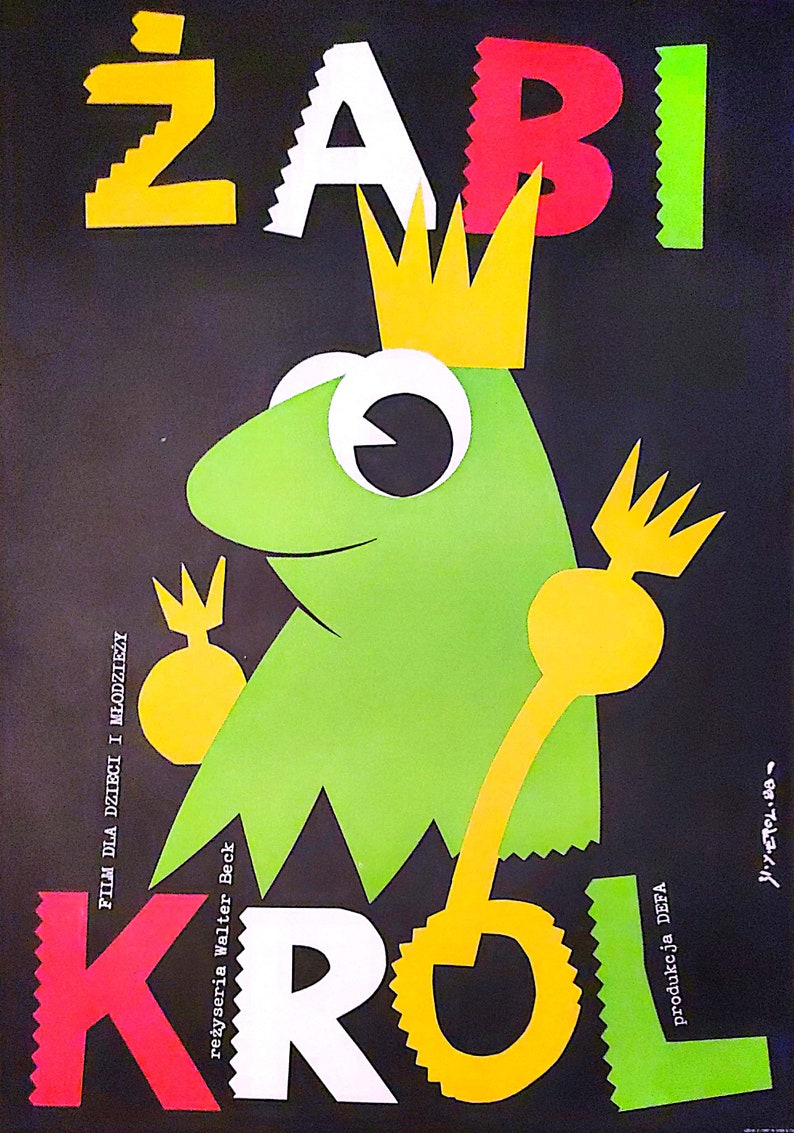 Poster Movie Poster FROG Prince WALTER BECK - Jakub Erol 1988 Year - Etsy