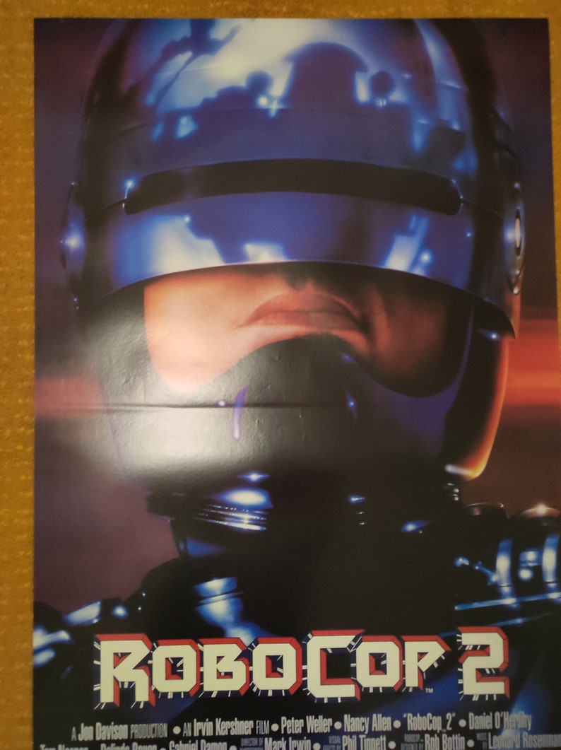 Movie Poster Robocop 2 Original No Reprint 1992 Year - Etsy