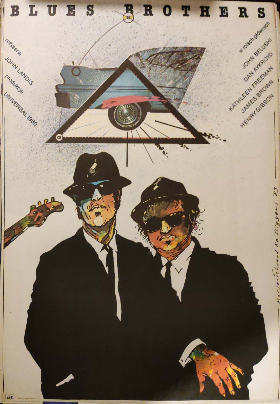 Poster Blues Brothers ORIGINAL 1983 Polish Movie Poster - John Belushi ...