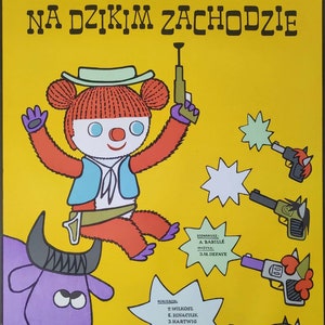 Colargol in the Wild West ORIGINAL 1976 Polish Movie Poster - Tadeusz ...