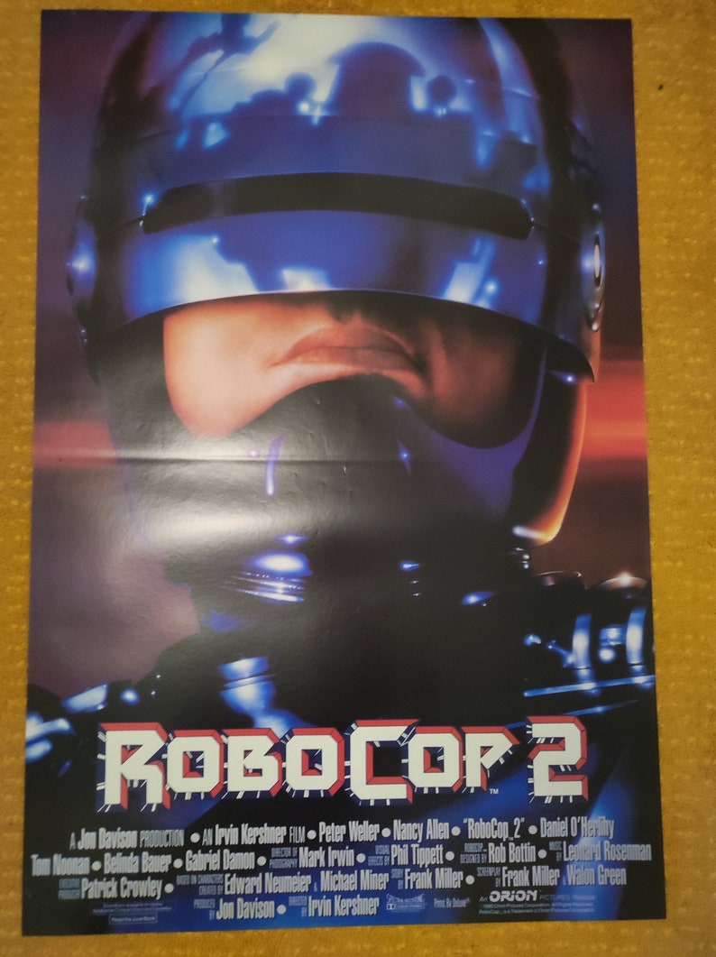 Movie Poster Robocop 2 Original No Reprint 1992 Year - Etsy