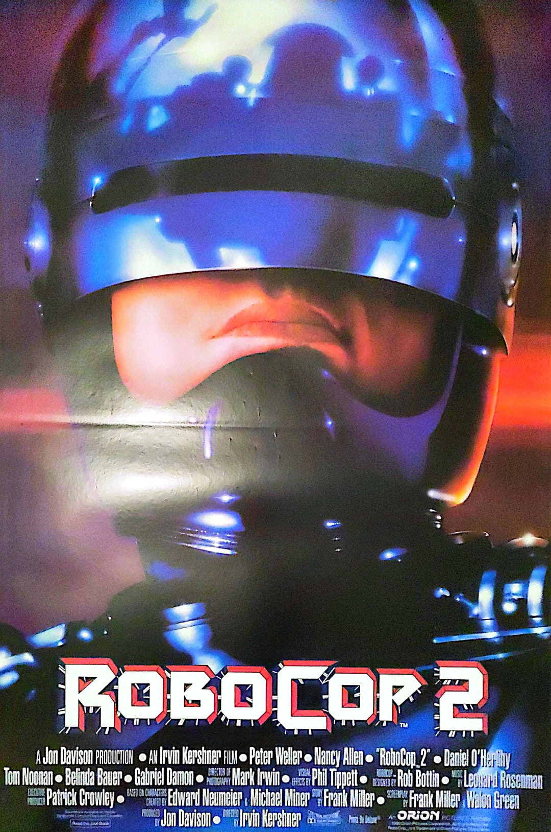 Movie Poster Robocop 2 Original No Reprint 1992 Year - Etsy