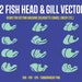 Fishing Lure Heads and Gills Vector, Svg, Eps, Png, Pdf Bundle, Fish ...